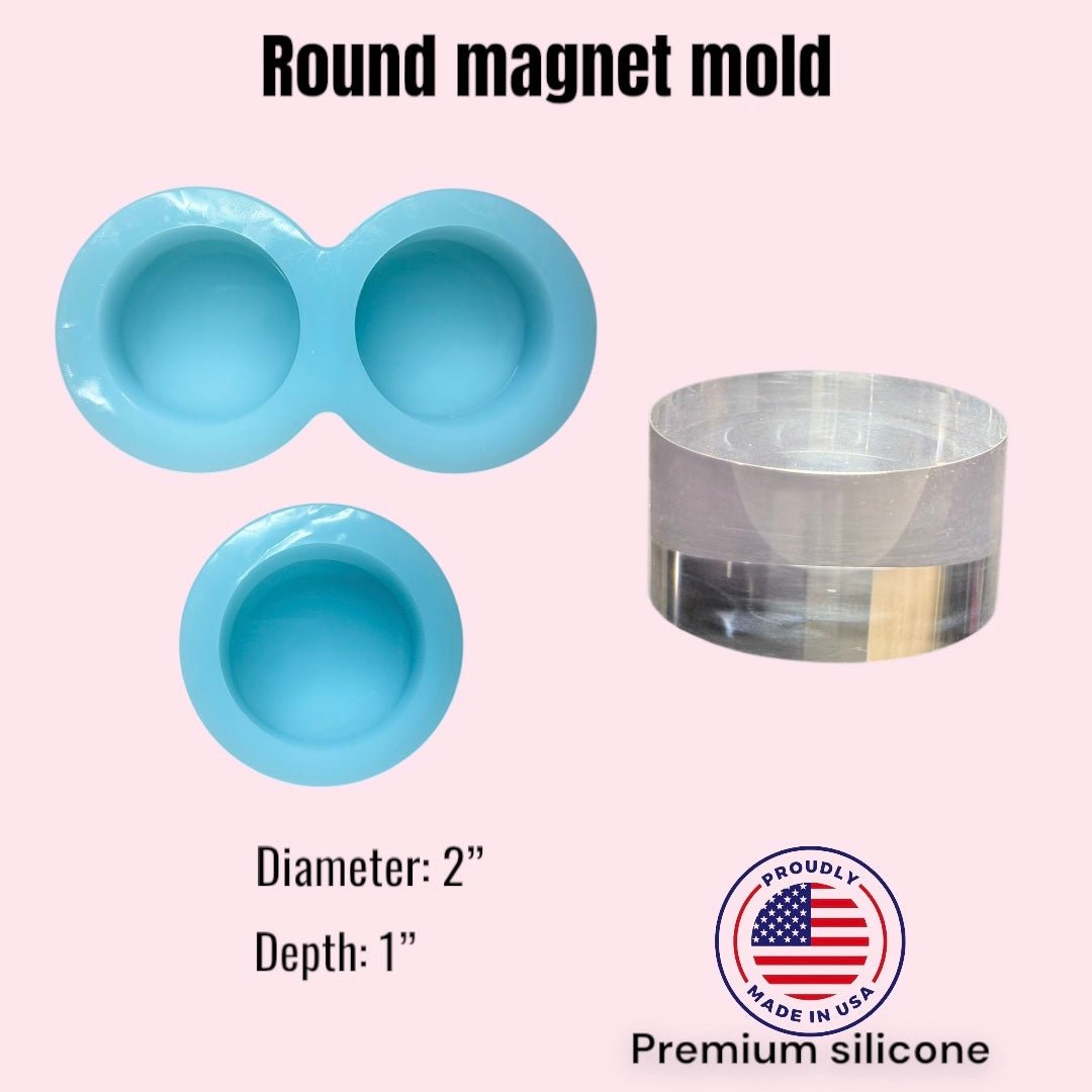 2” Round Magnet Mold – AaJMolds