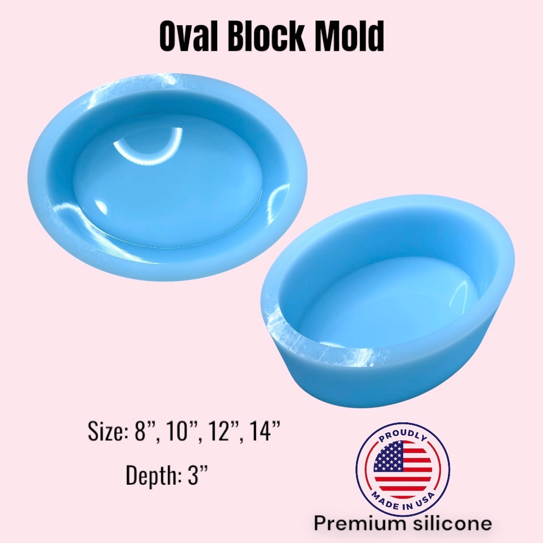 3” Deep Oval Block Mold – AaJMolds