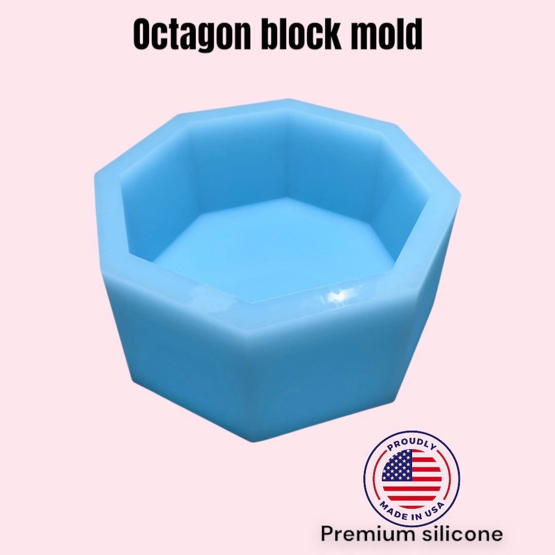 3” Deep Octagon Block Mold – AaJMolds