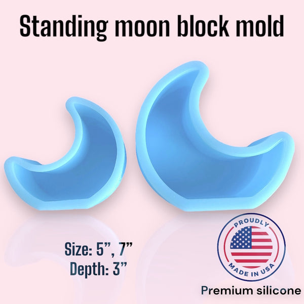 Standing crescent moon block mold – AaJMolds