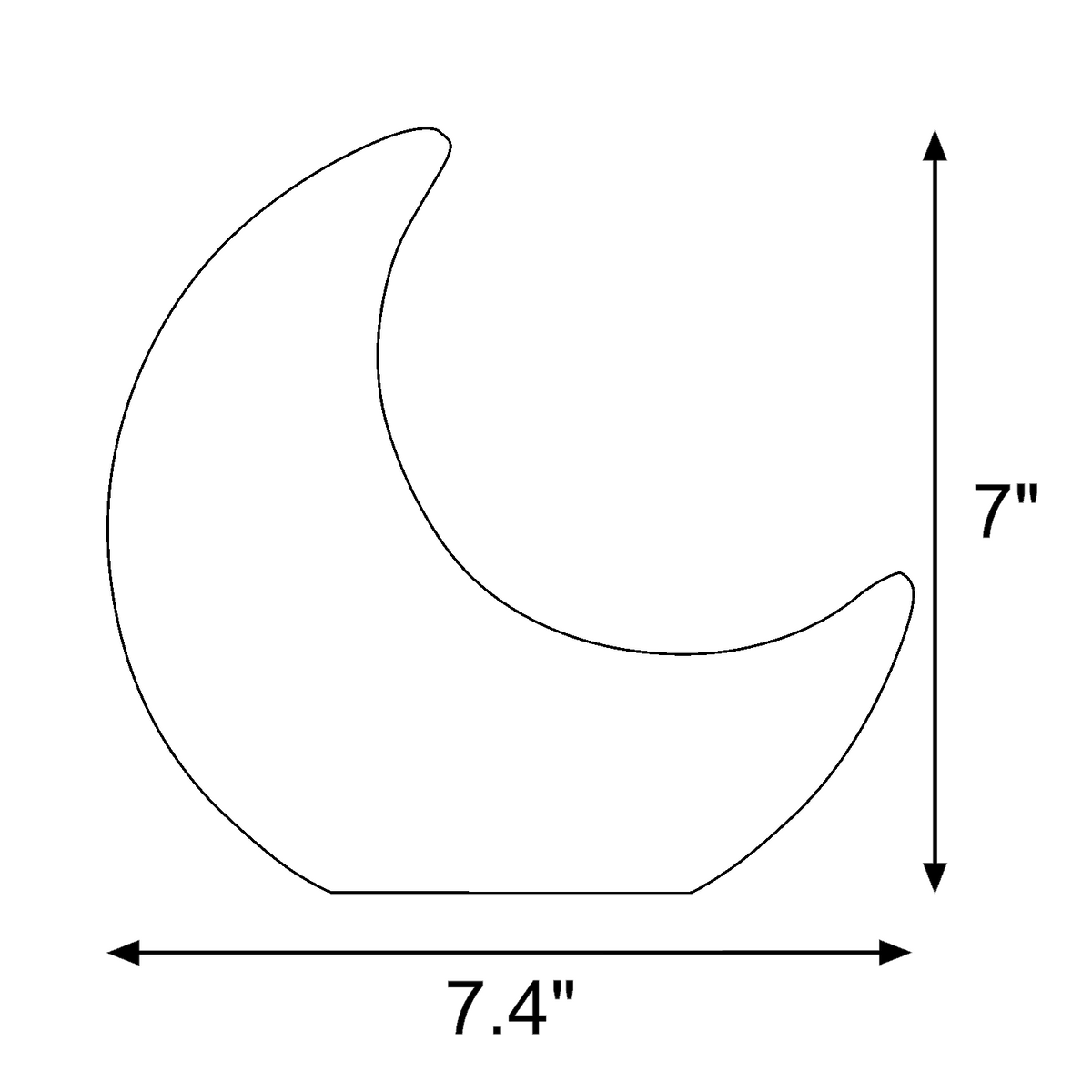 Standing crescent moon block mold – AaJMolds
