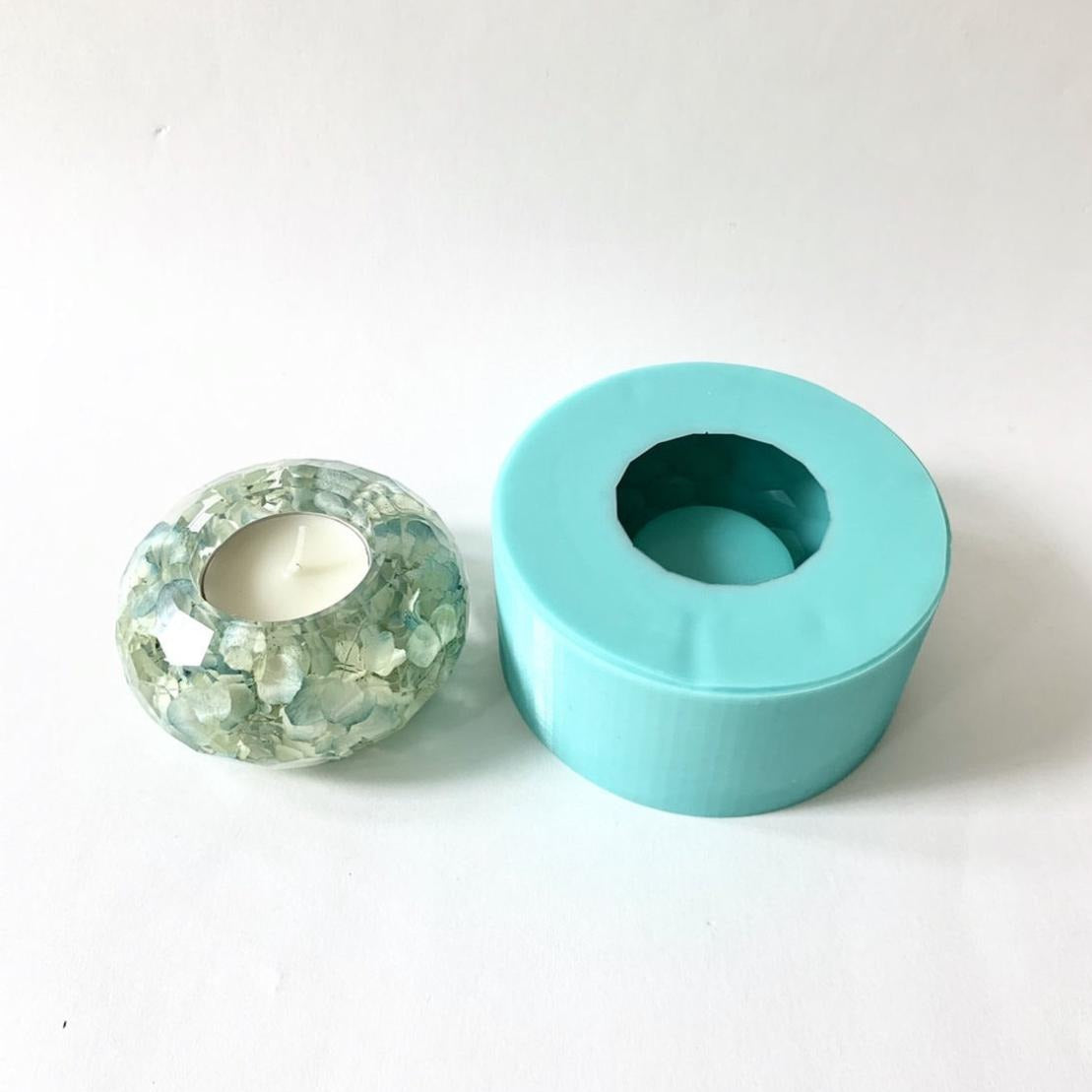 Faceted Sphere Candle Holder Mold – AaJMolds